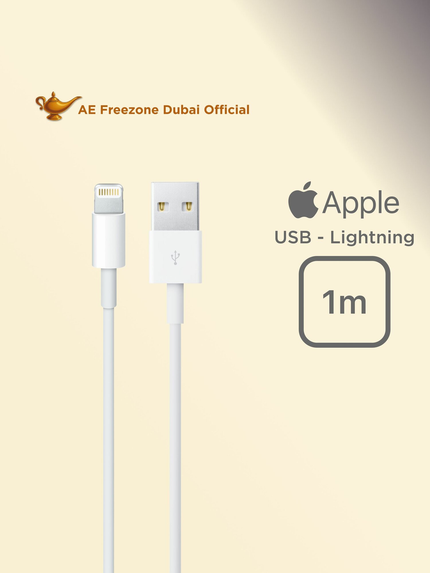 Кабель Apple USB - Lightning 1m (арт. MUQW3), цвет White (Белый)