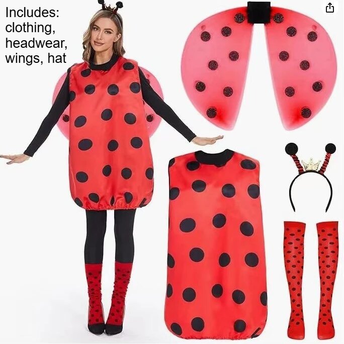 Костюм божьей коровки для взрослых Ladybug-2
