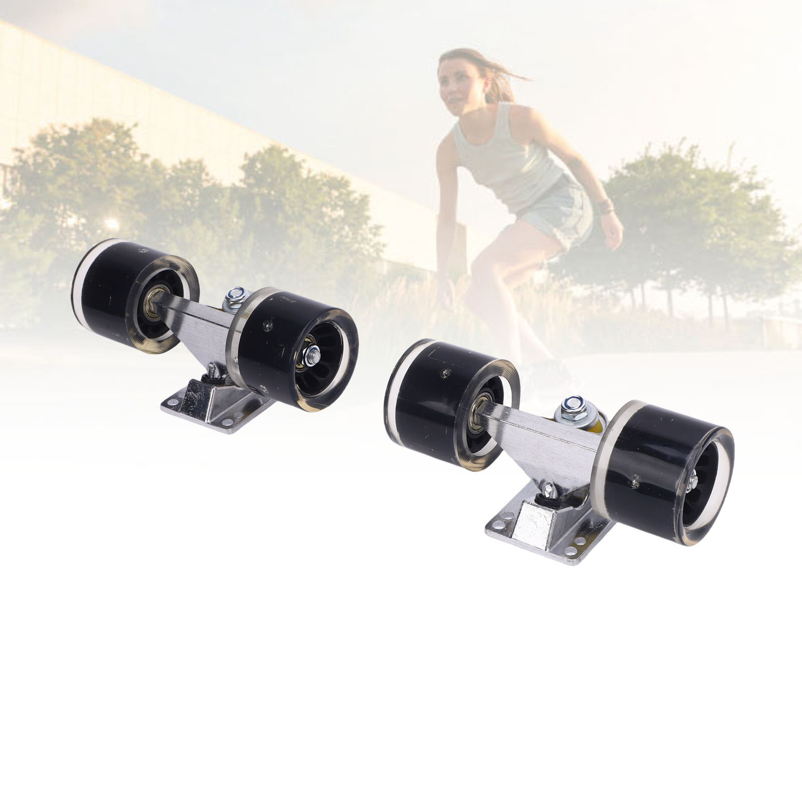 Лошадики Для Скейтборда: Алюминиевый Сплав И PU Колеса - Превосходная Прочность И Долговечность Магнитные Колеса Скейтбордные С Ярким Свечением Для Безопасности Ночью Легкие И Гибкие Подвески 3.2 Дюйма For Технические Трюки И Городское Катание