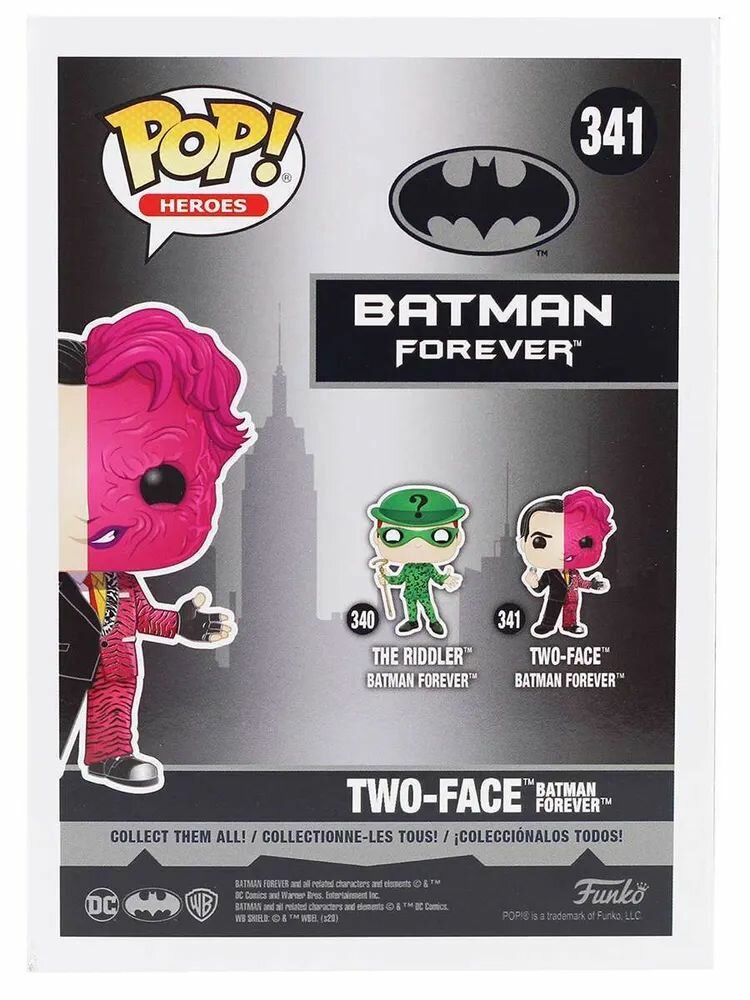 Фигурка Funko POP Heroes "Бэтмен навсегда. Двуликий", пластик, коллекционная, 1 шт
