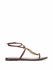 Босоножки Roberto Cavalli Snake-motif flat sandals, размер 39, brown