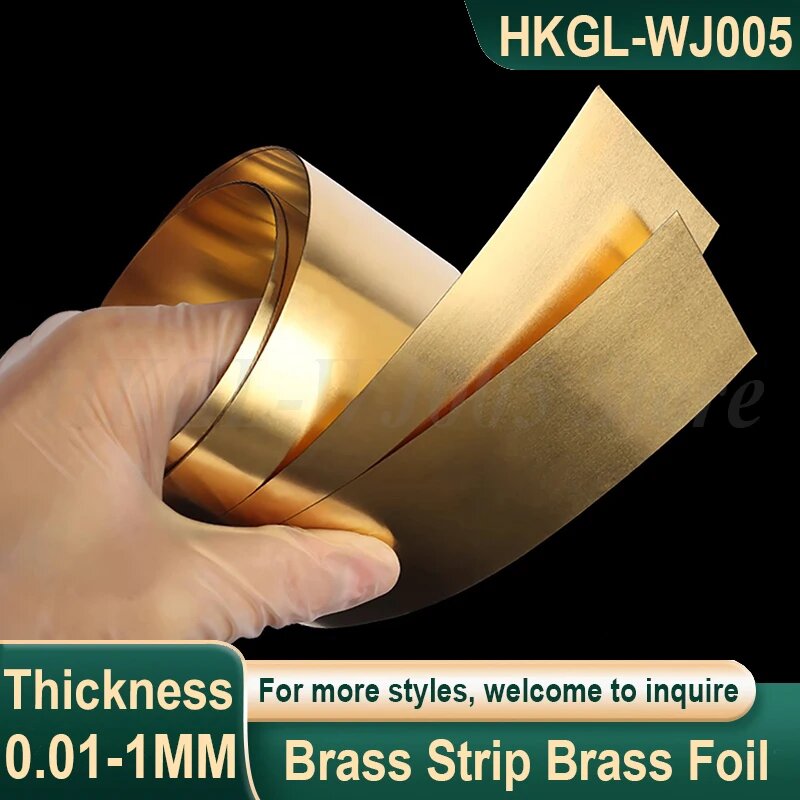 Латунная листовая фольга 0,01-1 мм 0.3x20x1000mm