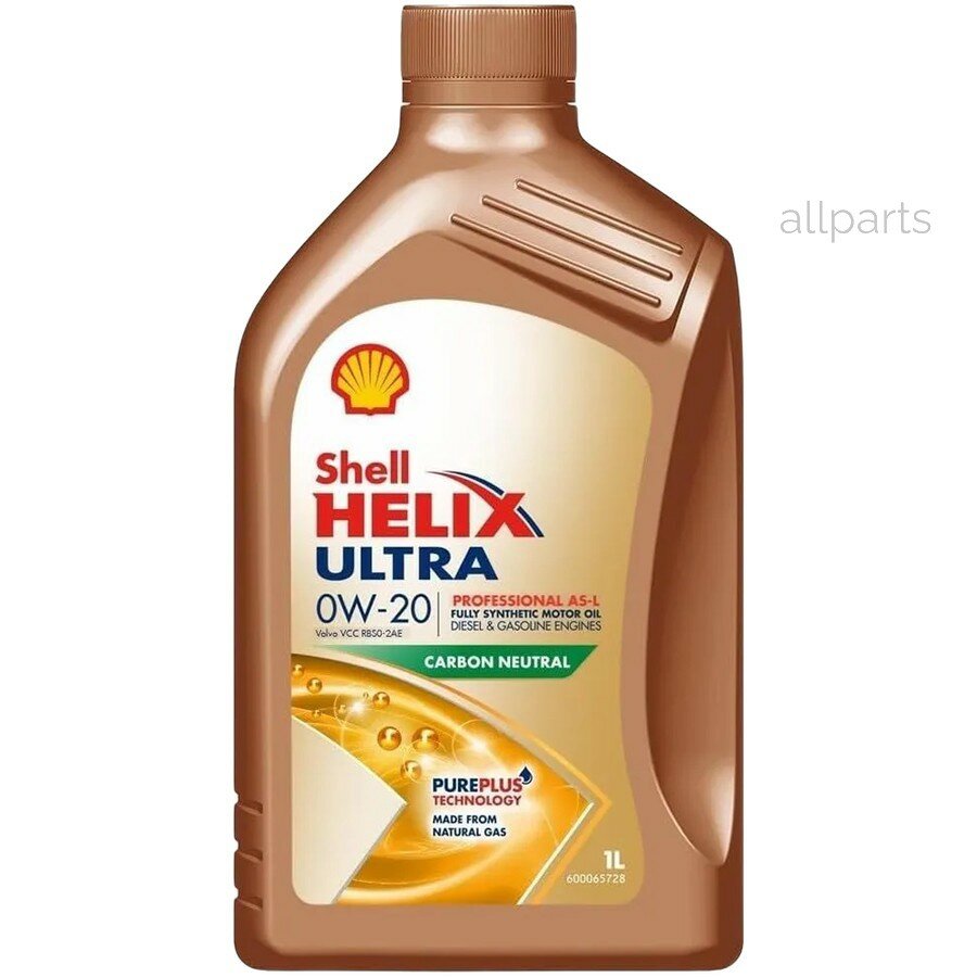 SHELL 550055735 Масло моторное синт. SHELL HELIX ULTRA SP 0W-20 1л.