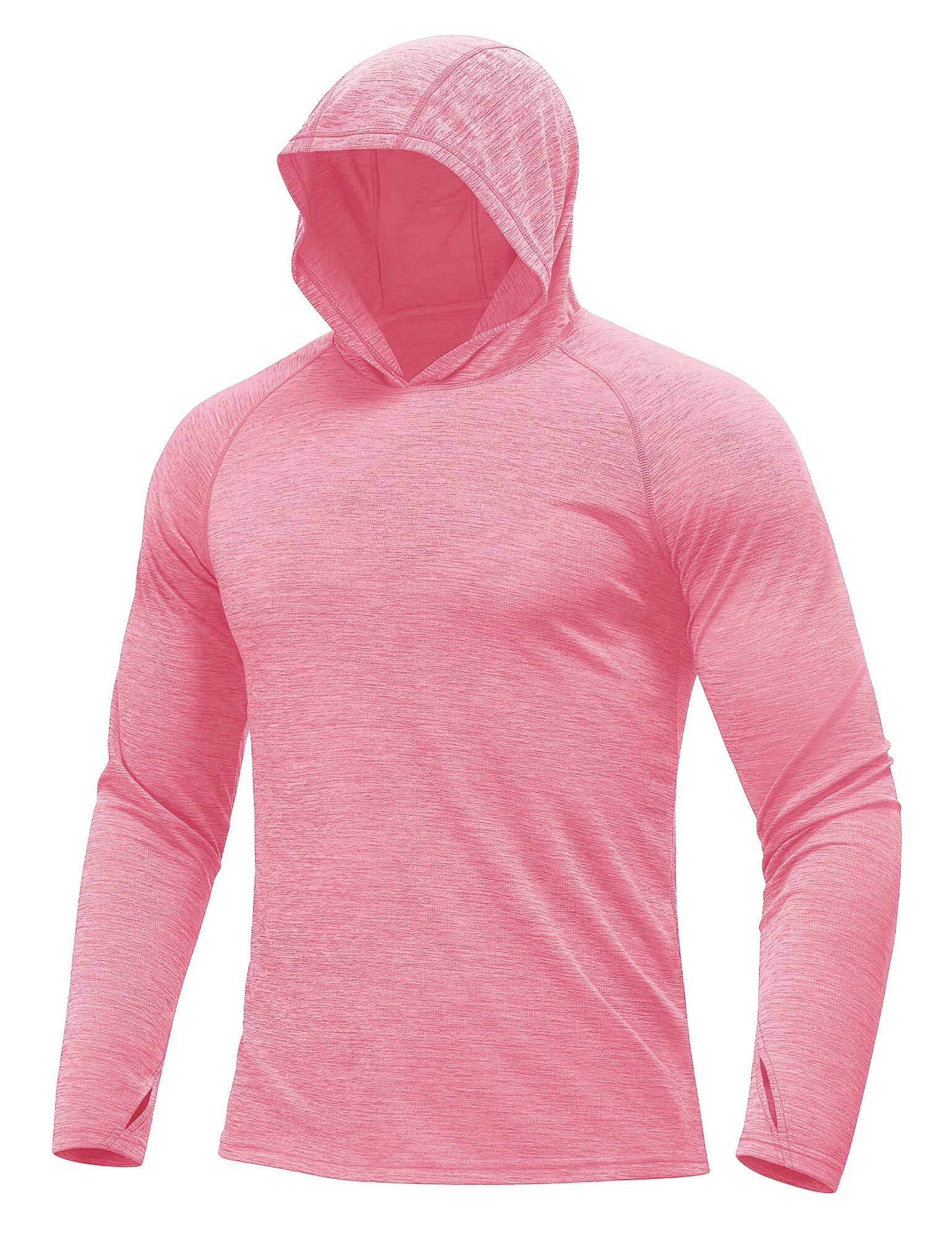 TACVASEN Мужская солнцезащитная толстовка UPF 50+ Розовый, XL, Pink