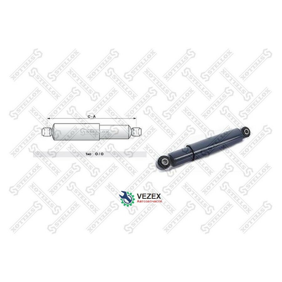 STELLOX 8704901SX амортизатор подвески !-273-383 O/O 16x58 16x58 \Schmitz Cargo.