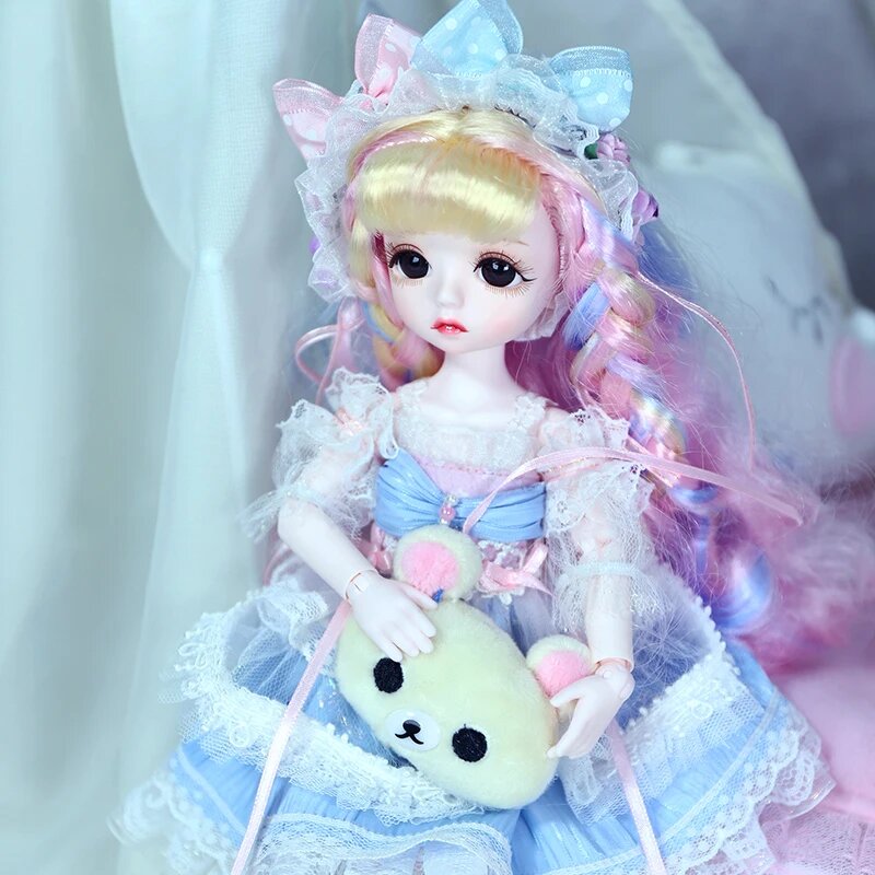 Кукла сказочная шарнирная 30 см, 1/6 BJD № 3 имя Ангела, механическое суставное тело с Huajian 01