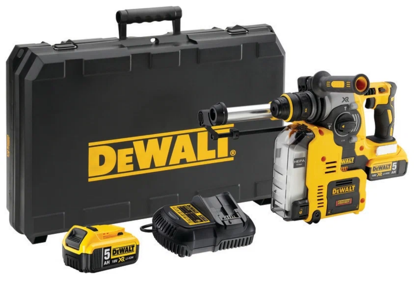 Аккумуляторный бесщеточный перфоратор DEWALT DCH275P2, желтый/черный