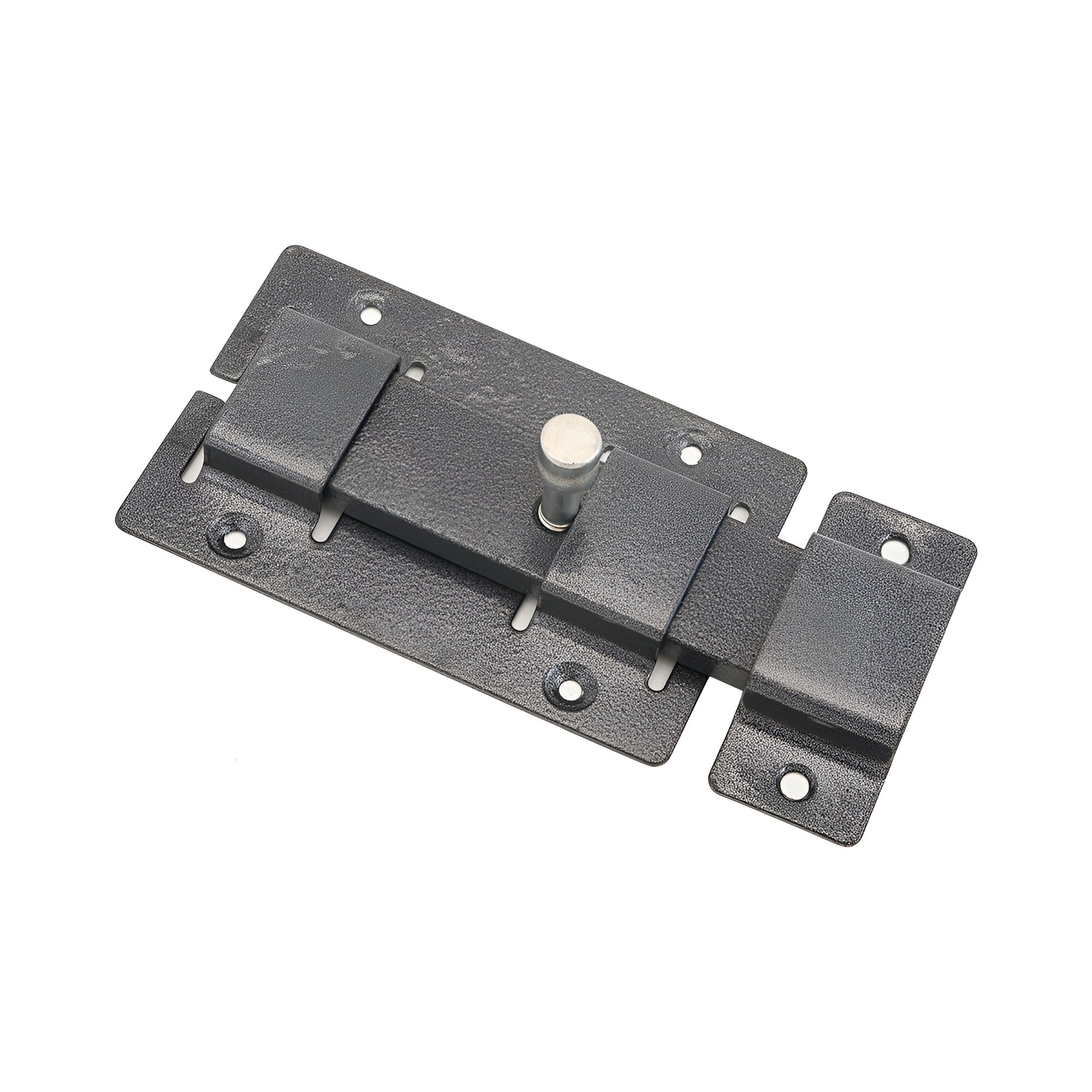 Засов дверной круглый "Секрет" ЗД-02, 115 x 75 мм, цвет: серебро антик