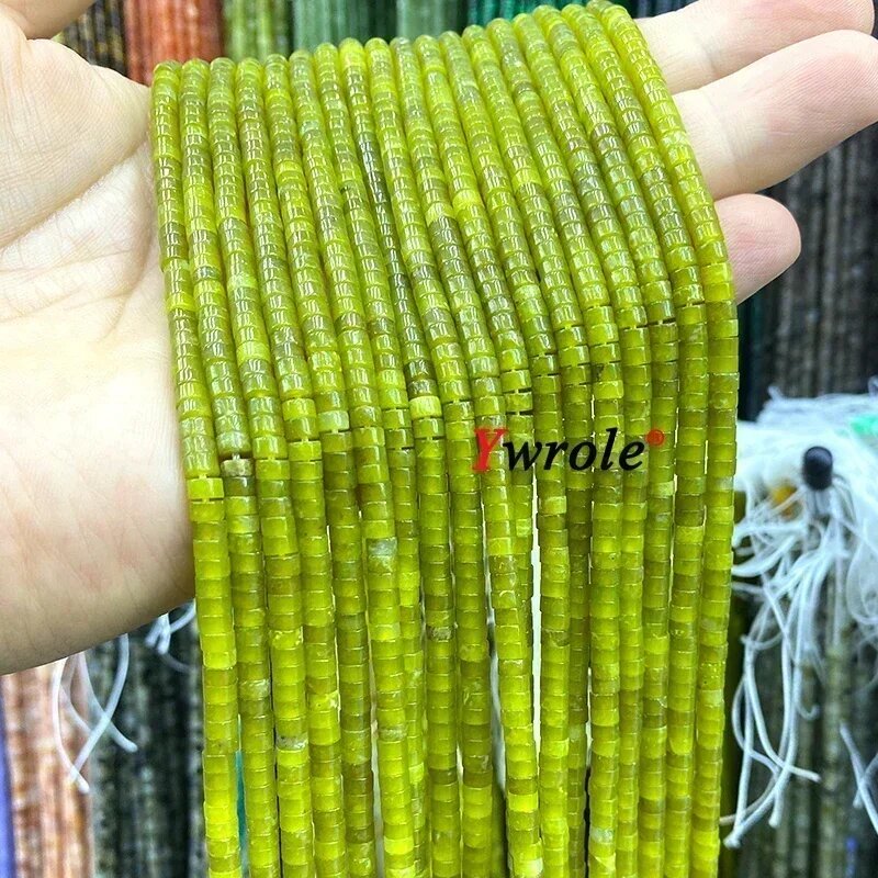 Бусины из халцедона красный рубин 2x4 мм YWROLE 4x2mm 72-75pcs, Taiwan jade