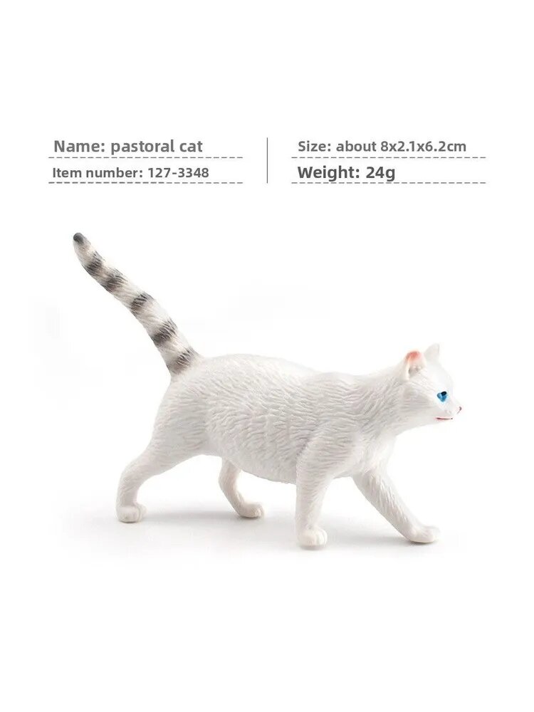 Pet cat pvc коллекционная модель со статической сборкой для украшения комнаты и подарка stylef