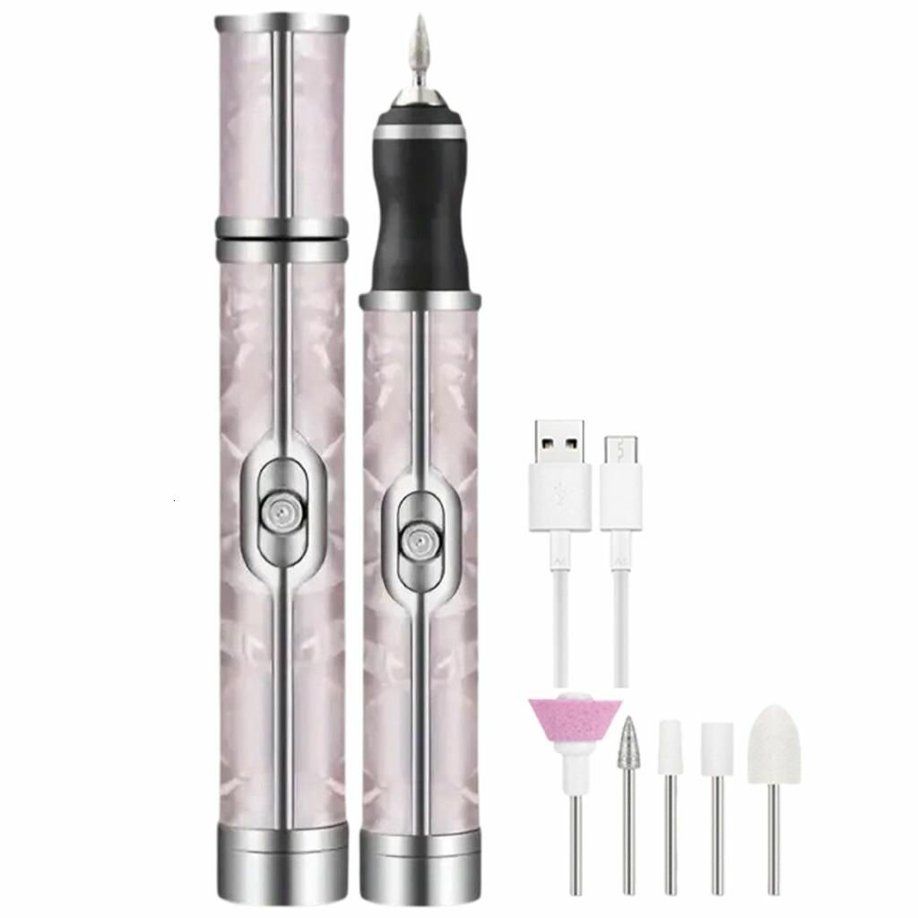 Аккумуляторный маникюрный фрезер, Розовый