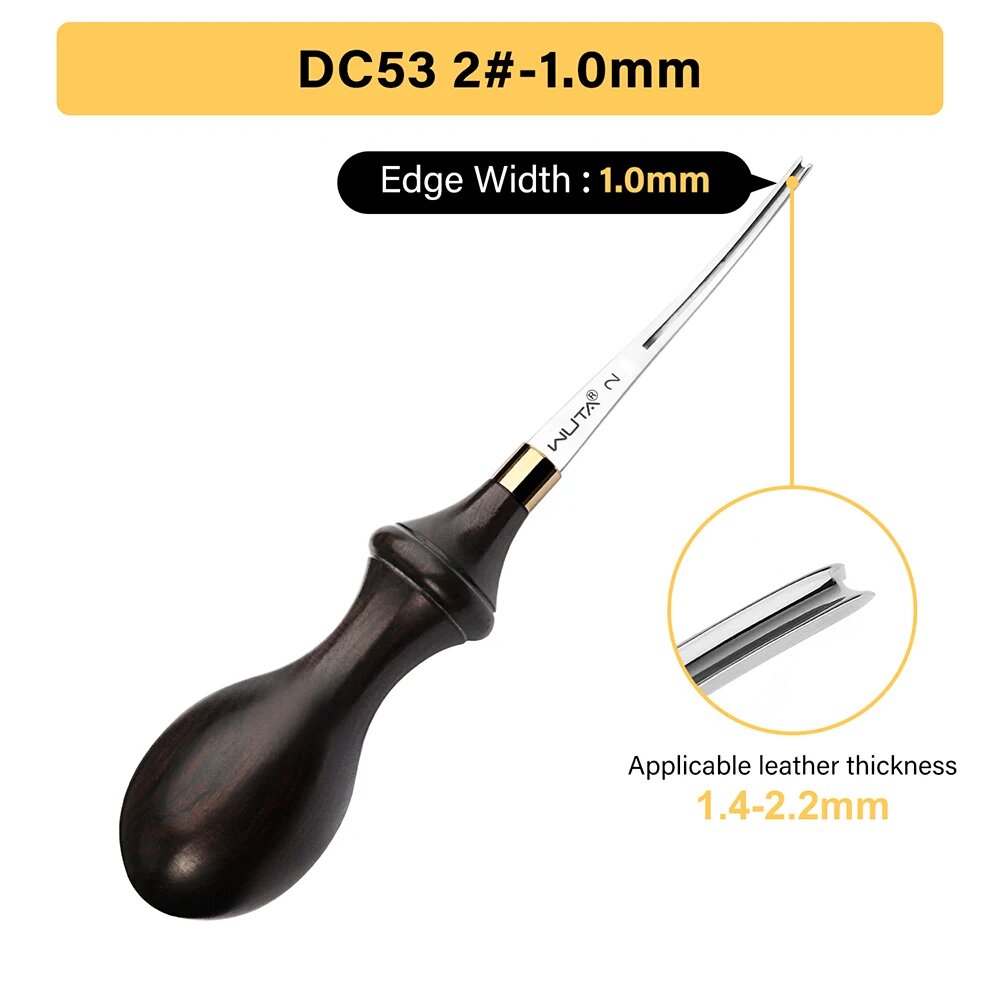 WUTA Кромкорез для Кожи M390/DC53 6 Размеров Size 2 (1.0mm)-DC53