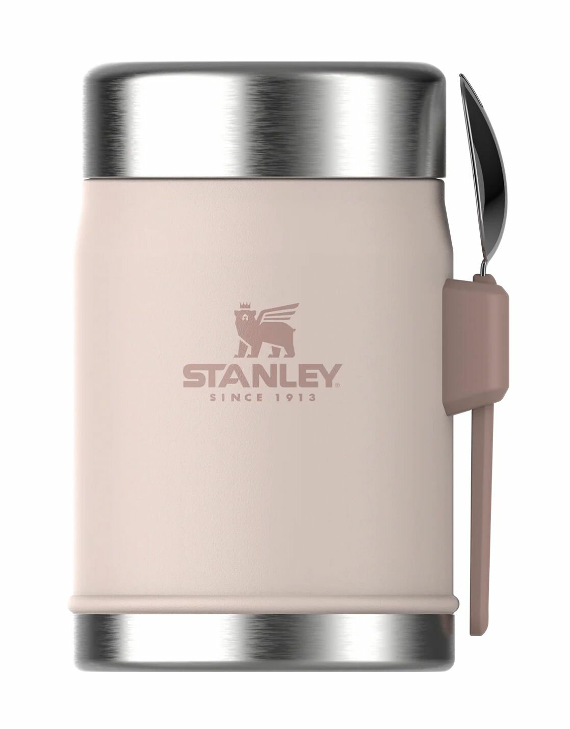 Термос для Еды 0,4 литра Розовый маркировки Stanley с ложкой