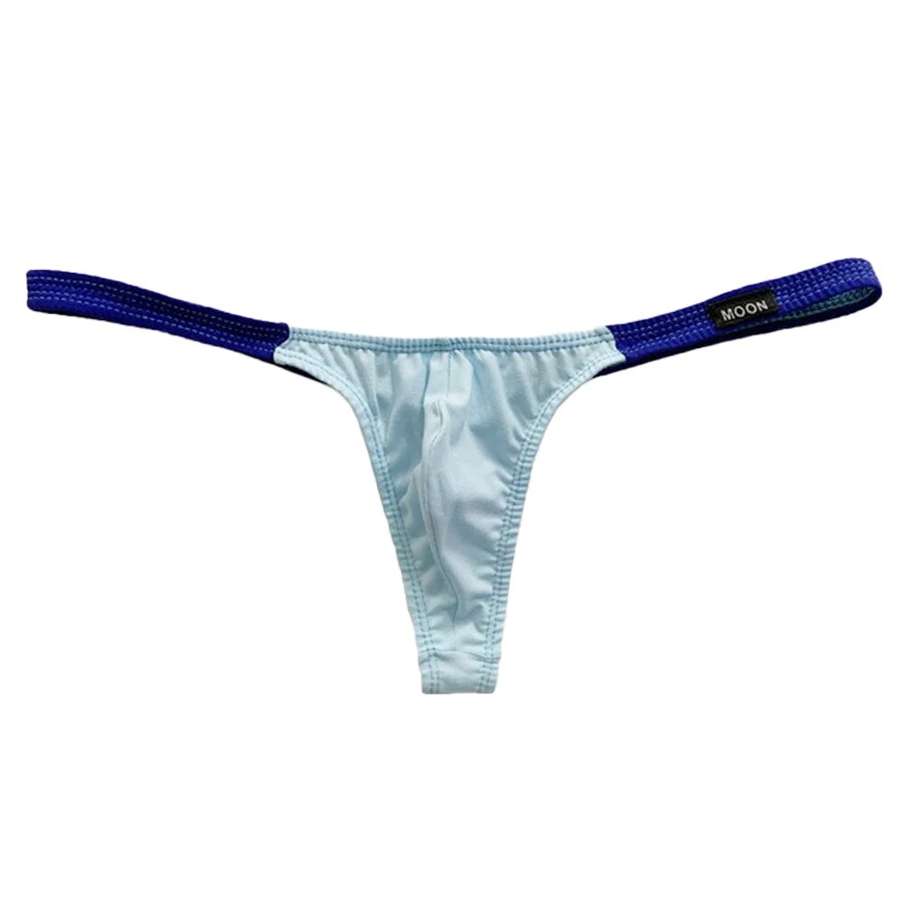 Трехмерная сумка для мальчиков, хлопковые эластичные мужские стринги с низкой талией, сексуальные одинарные стринги, модные футболки