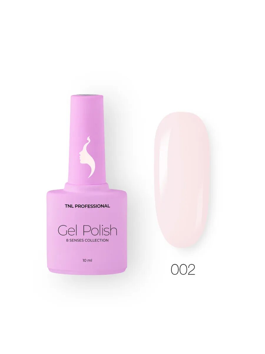 Гель-лак TNL 8 Чувств №002 - светло-розовый (10 мл.)