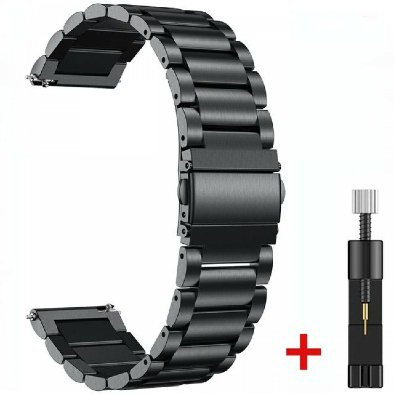 Металлический ремешок MyPads 24 мм для спортивных часов Suunto 9, 7 Baro, D5, Spartan Sport Wrist HR, черный