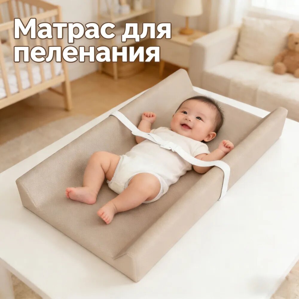 Пеленальная доска 40x80 см, материал наполнителя: Полиуретан, непромокаемая поверхность