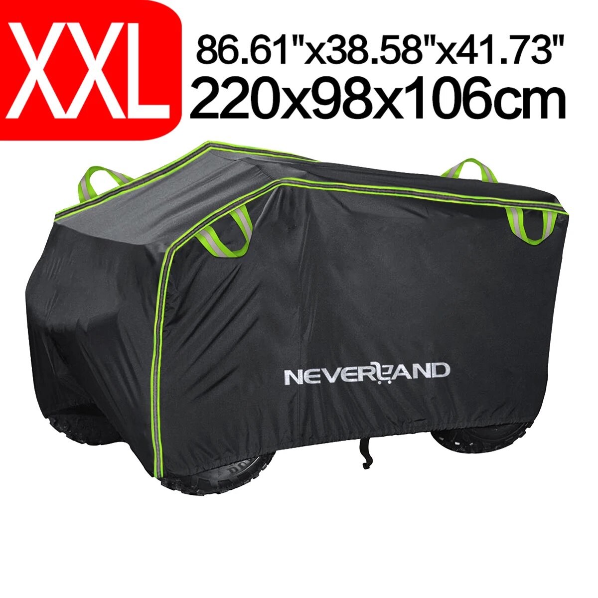 Чехол для квадроцикла, дождевик, водонепроницаемый, пыль, солнцезащитный, XXL-220x98x106cm