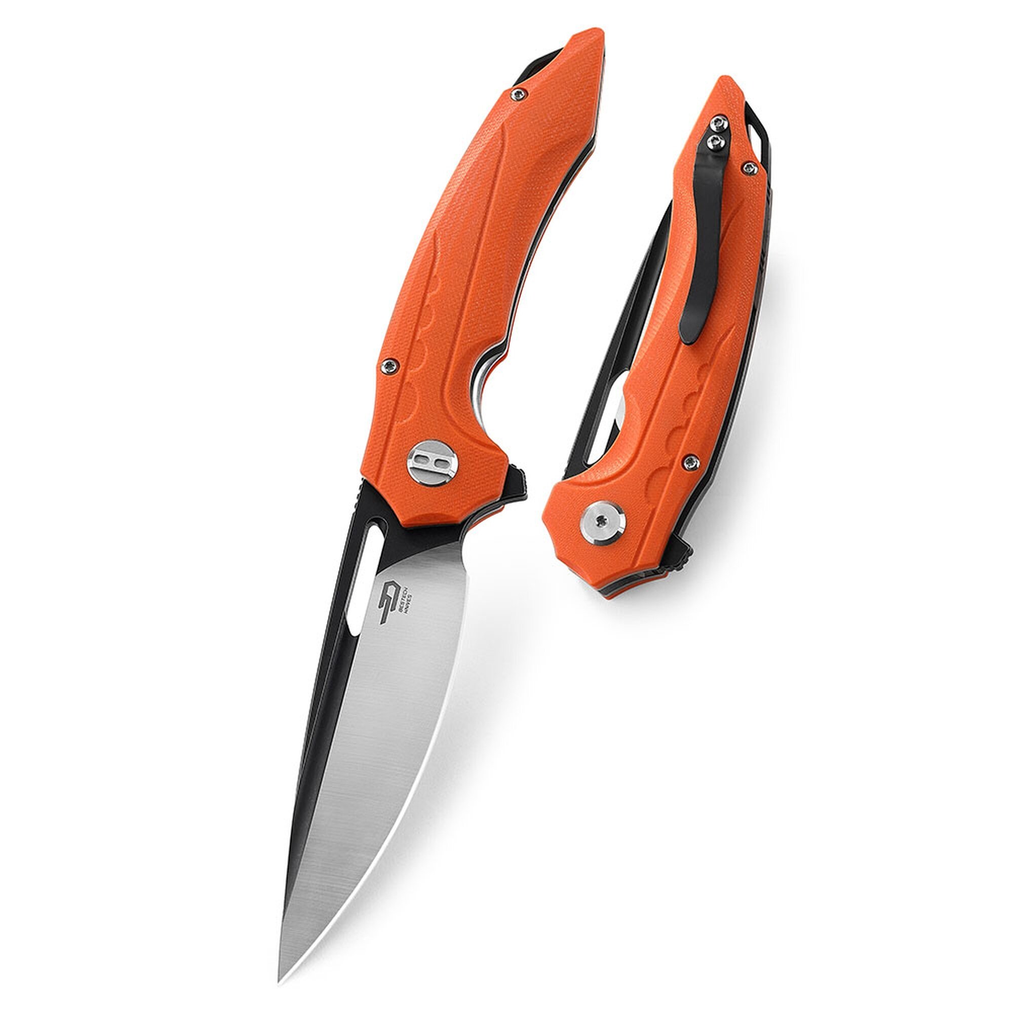 Нож Bestech Ornetta сталь D2, рукоять G10 оранжевая, BG50C