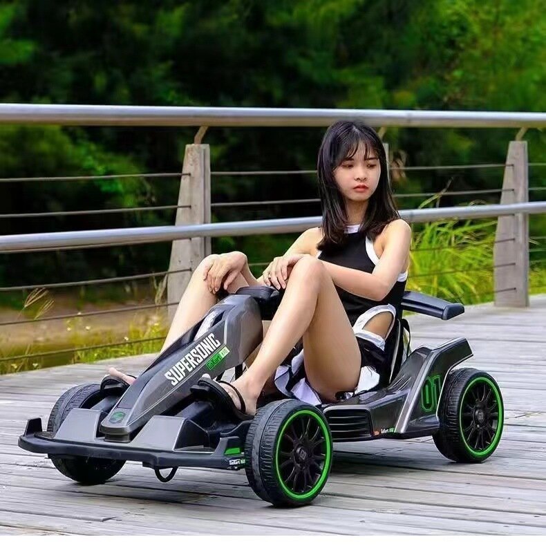 Детский электрический карт Samar Drift Car для мальчиков и девочек, перезаряжаемая игрушечная машинка для детей, подходит для катания взрослых.