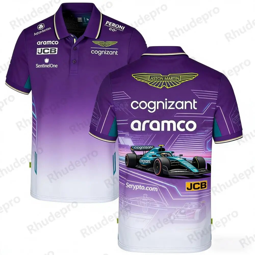 Футболка Aston Martin Racing Team С Логотипами Ланса Стролла И Фернандо Алонсо — L, PLZYN12310253