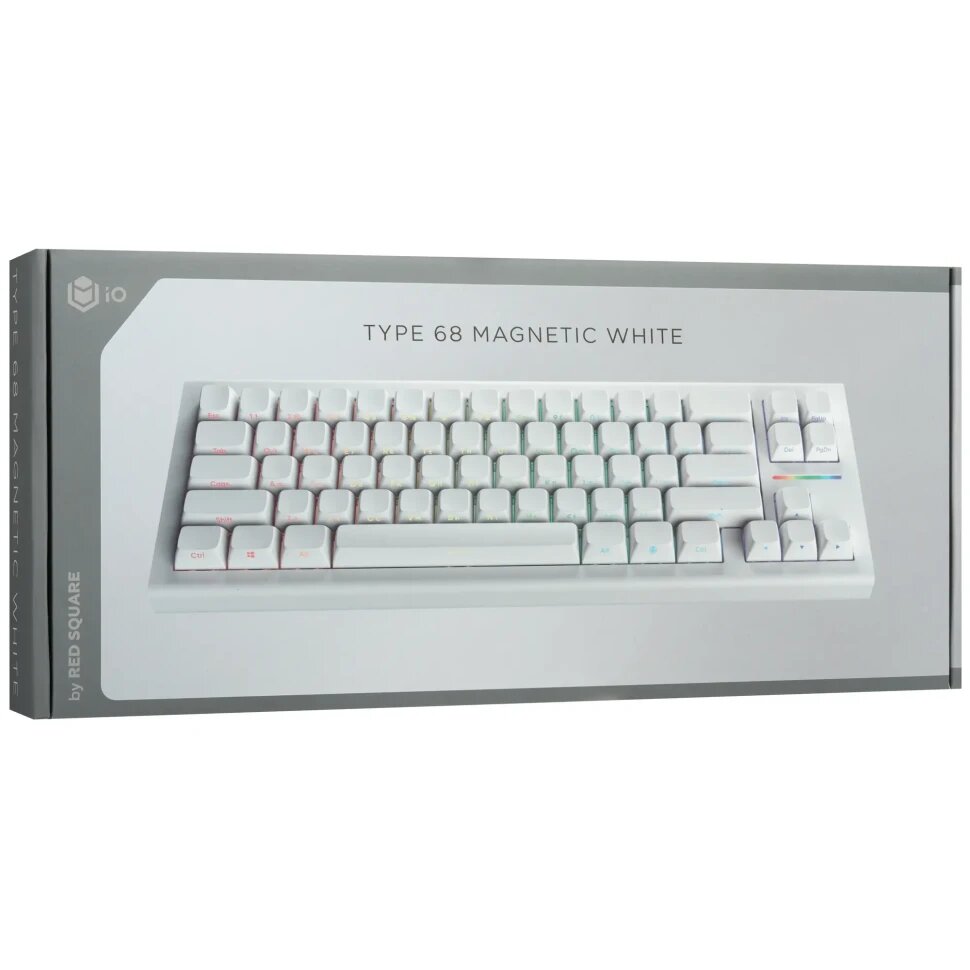 Клавиатура проводная IO by Red Square Type 68 Magnetic, магнитная, белый
