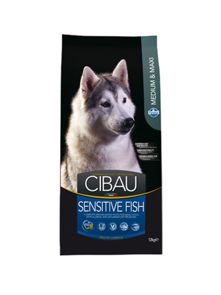 Сухой корм Farmina Cibau Medium&Maxi (Фармина) для взрослых собак средних и крупных пород, рыба, 12 кг