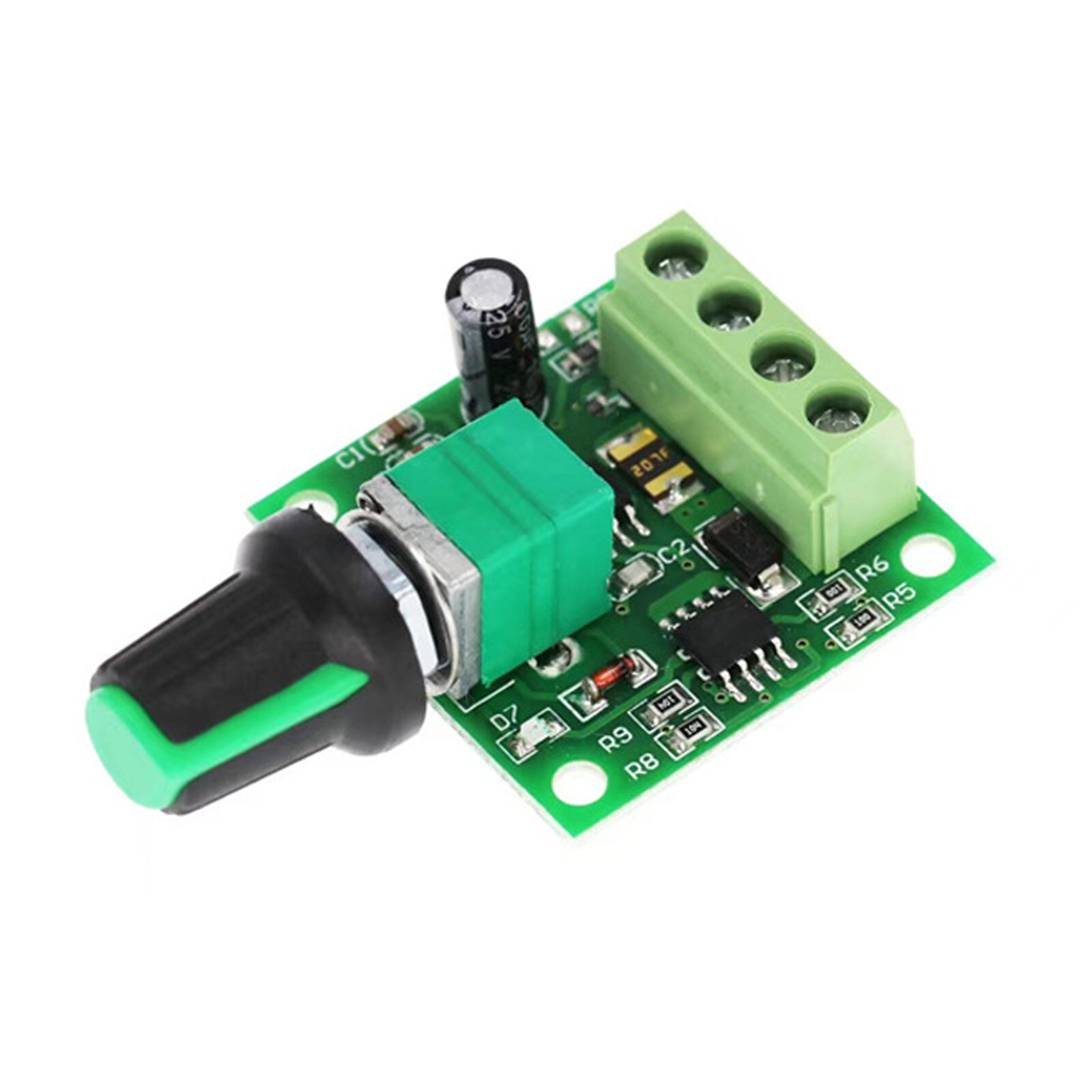 Регулятор скорости двигателя PWM 1.5-12V 2A, питание 1.8V