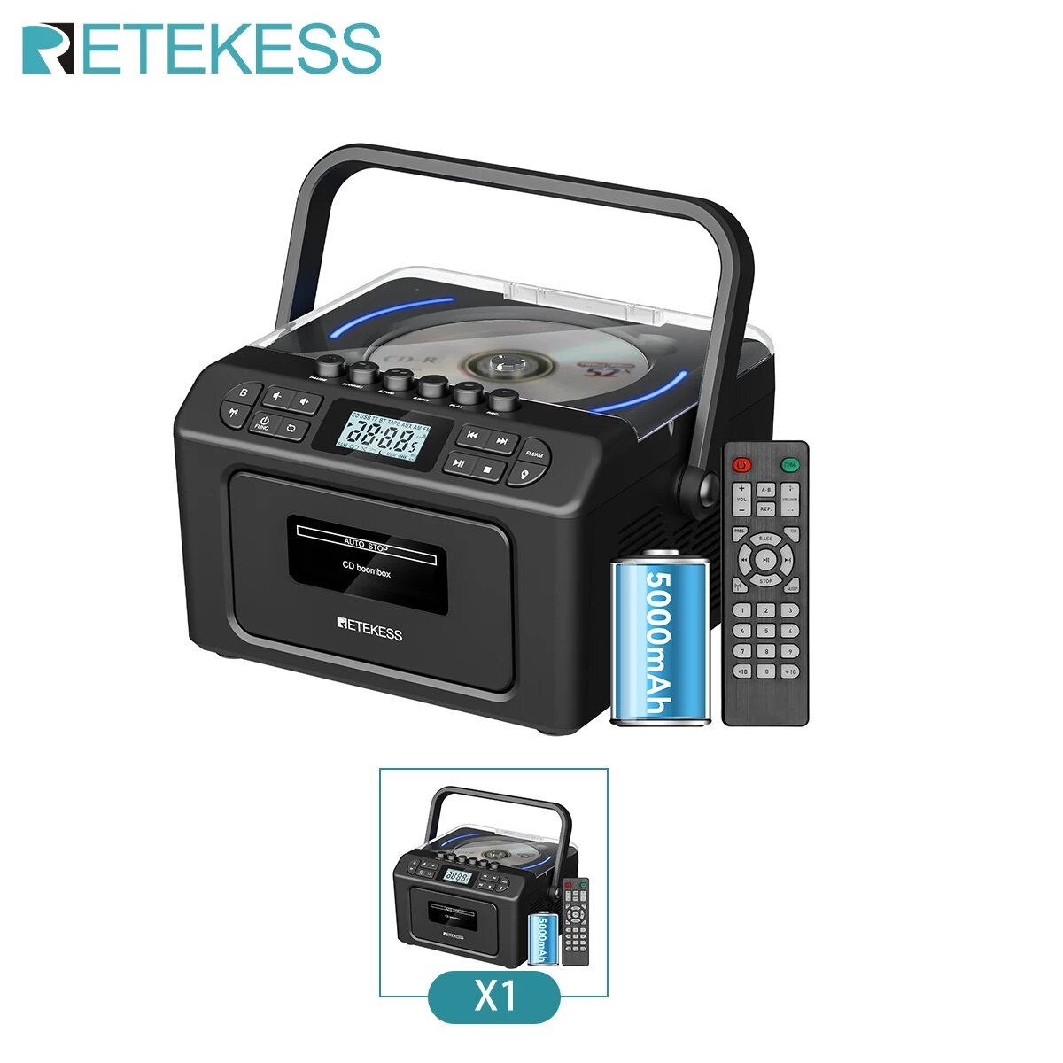 RETEKES TR642 Портативный CD-плеер