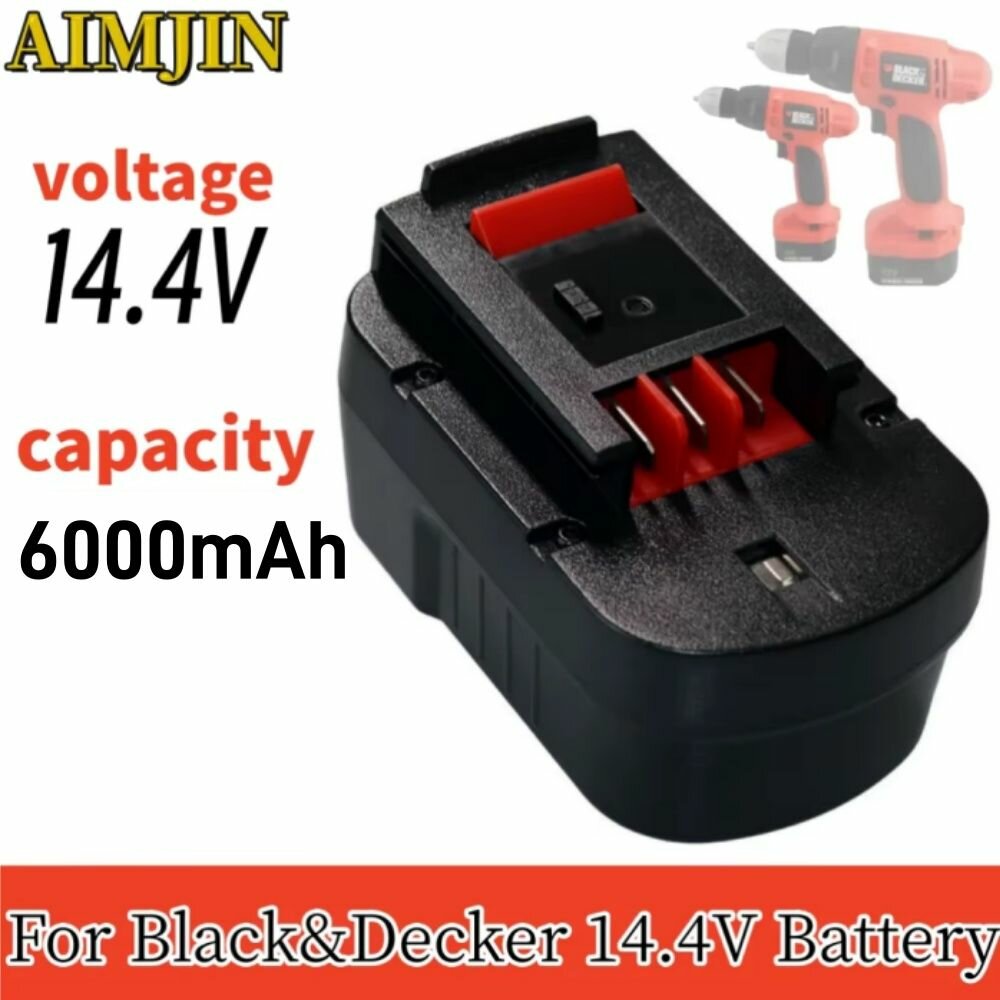 Для Black & Decker 14,4 В 4000/5000/6000 мАч Аккумулятор для инструментов, совместимый с A18 A1718 A18NH HPB18 HPB18-OPE FS1800CS FS1800D FS180 FS18ID