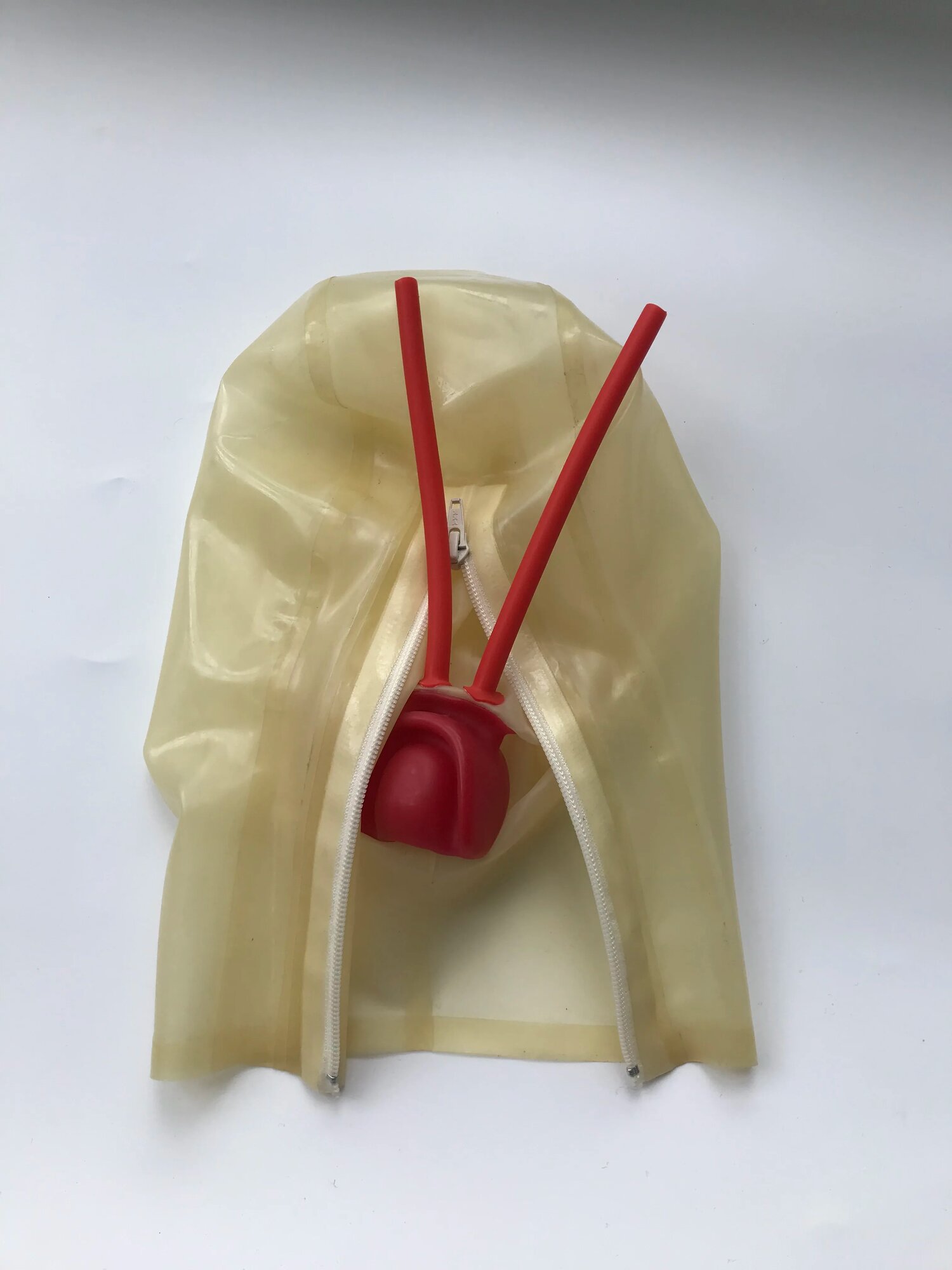 Сексуальное черное экзотическое нижнее белье, латексная маска с капюшоном, фетиш с кляпом L, Clear