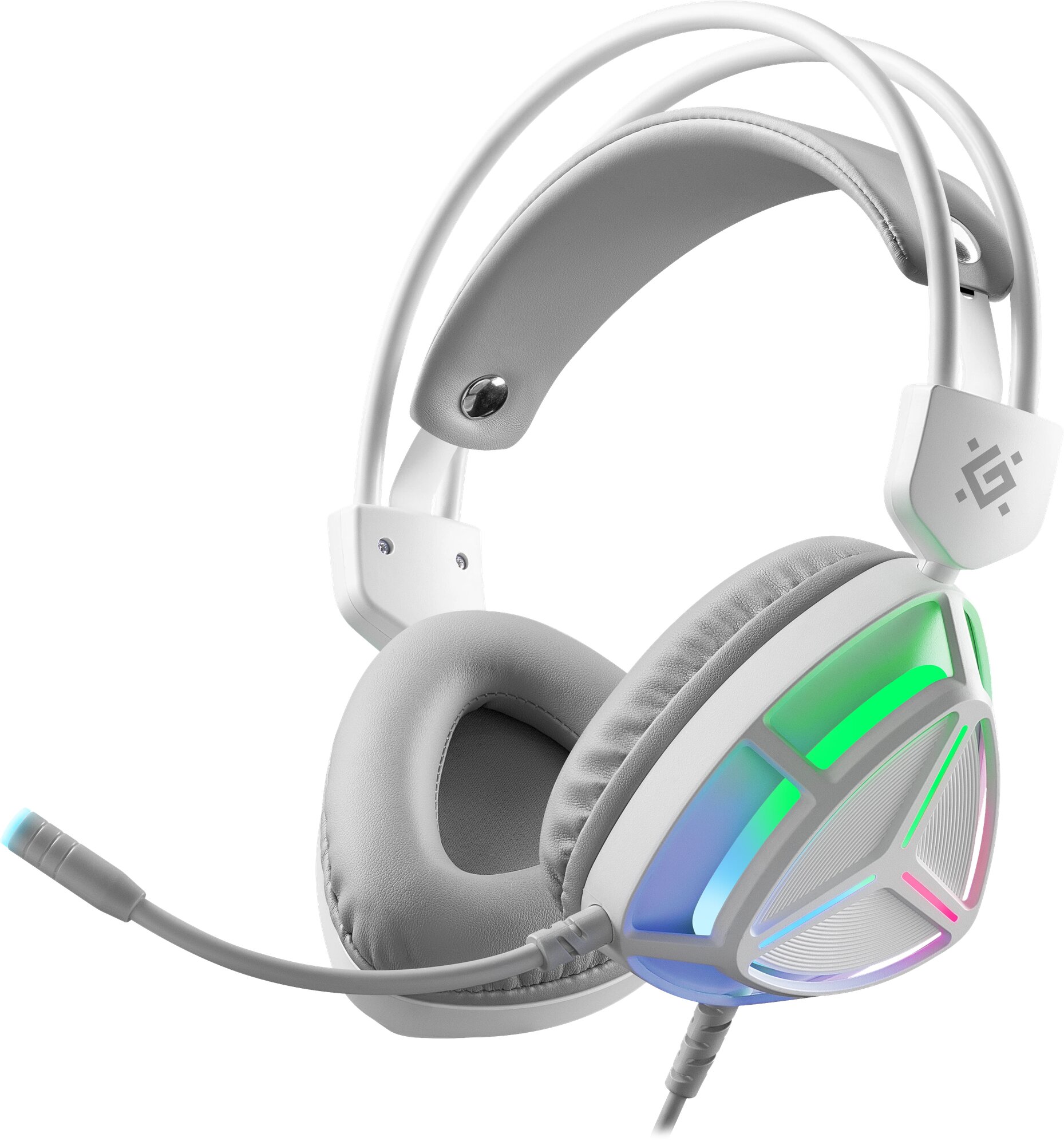 Наушники игровые с микрофоном (62450) PRISM белый