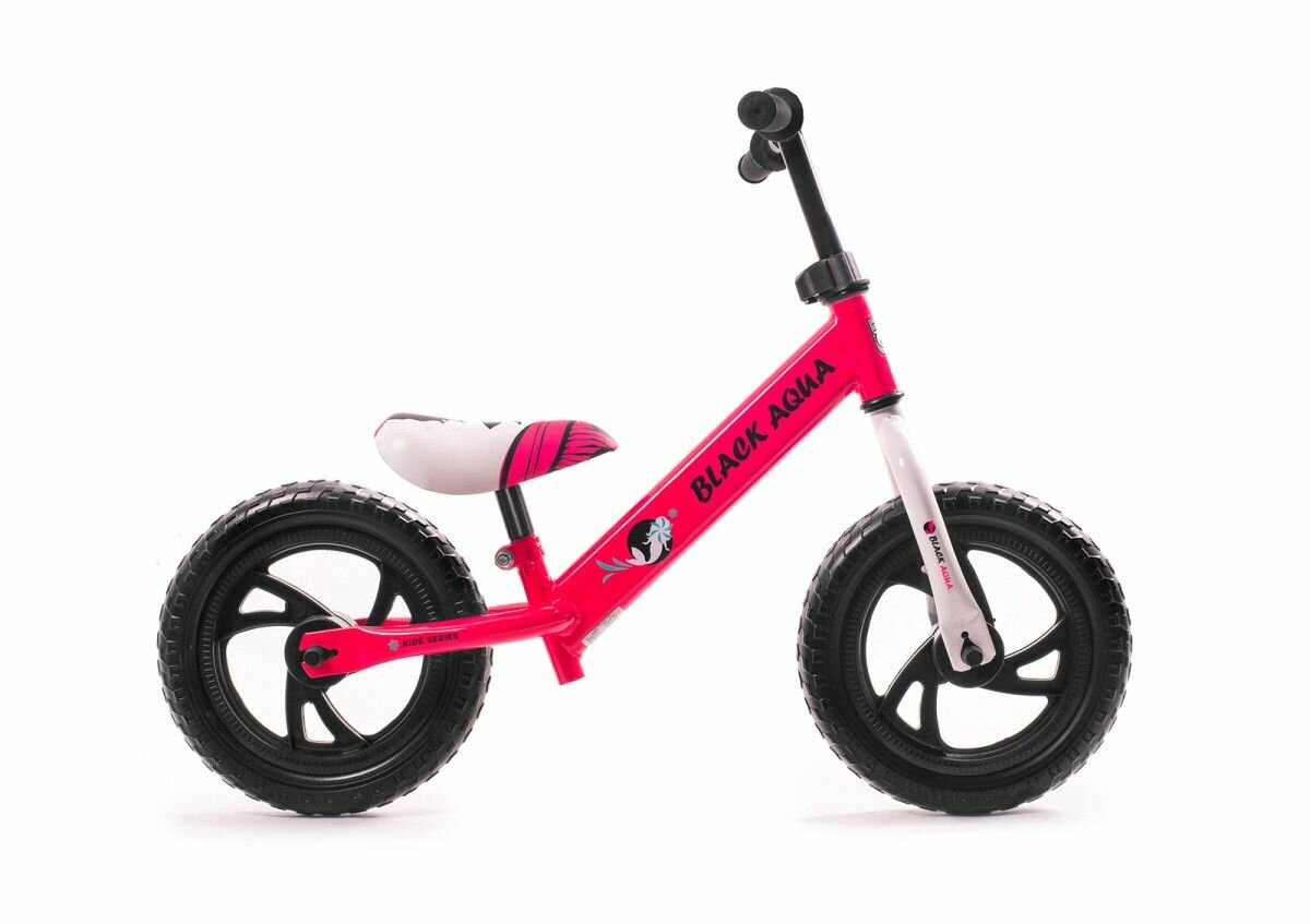 Беговел Black Aqua 122 12" розовый