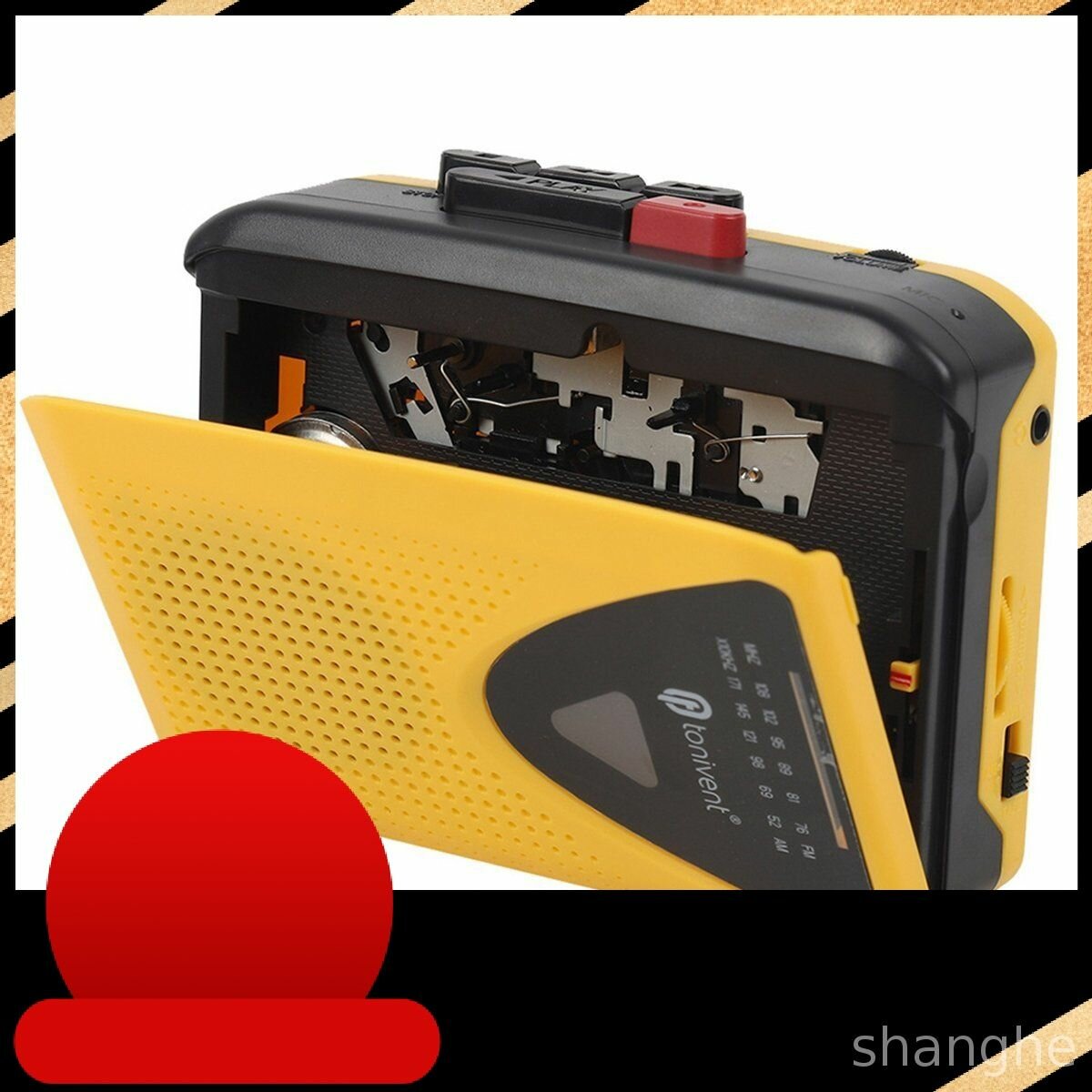 Портативный Кассетный Плеер TONIVENT Рекордер AM FM Радио Стерео