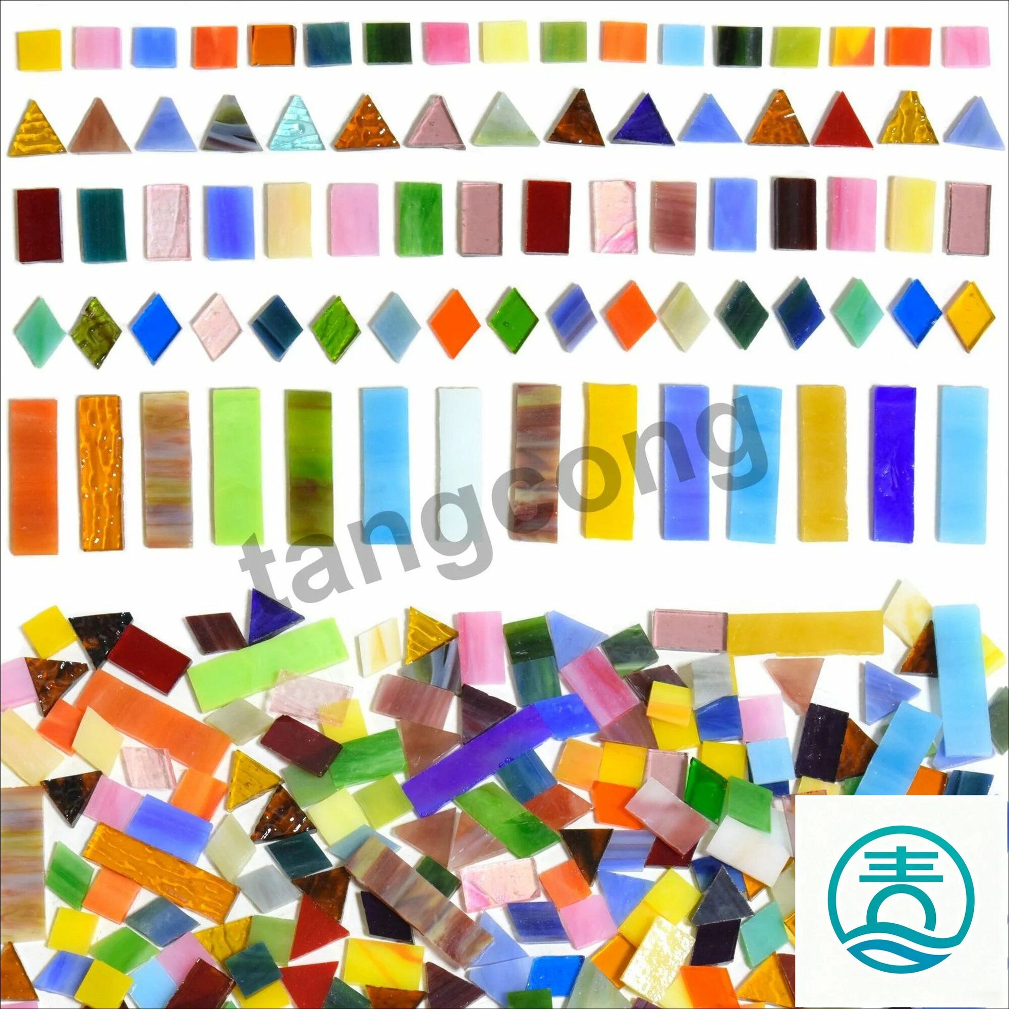 Цветное хрустальное стекло, рассыпчатое, 250 грамм