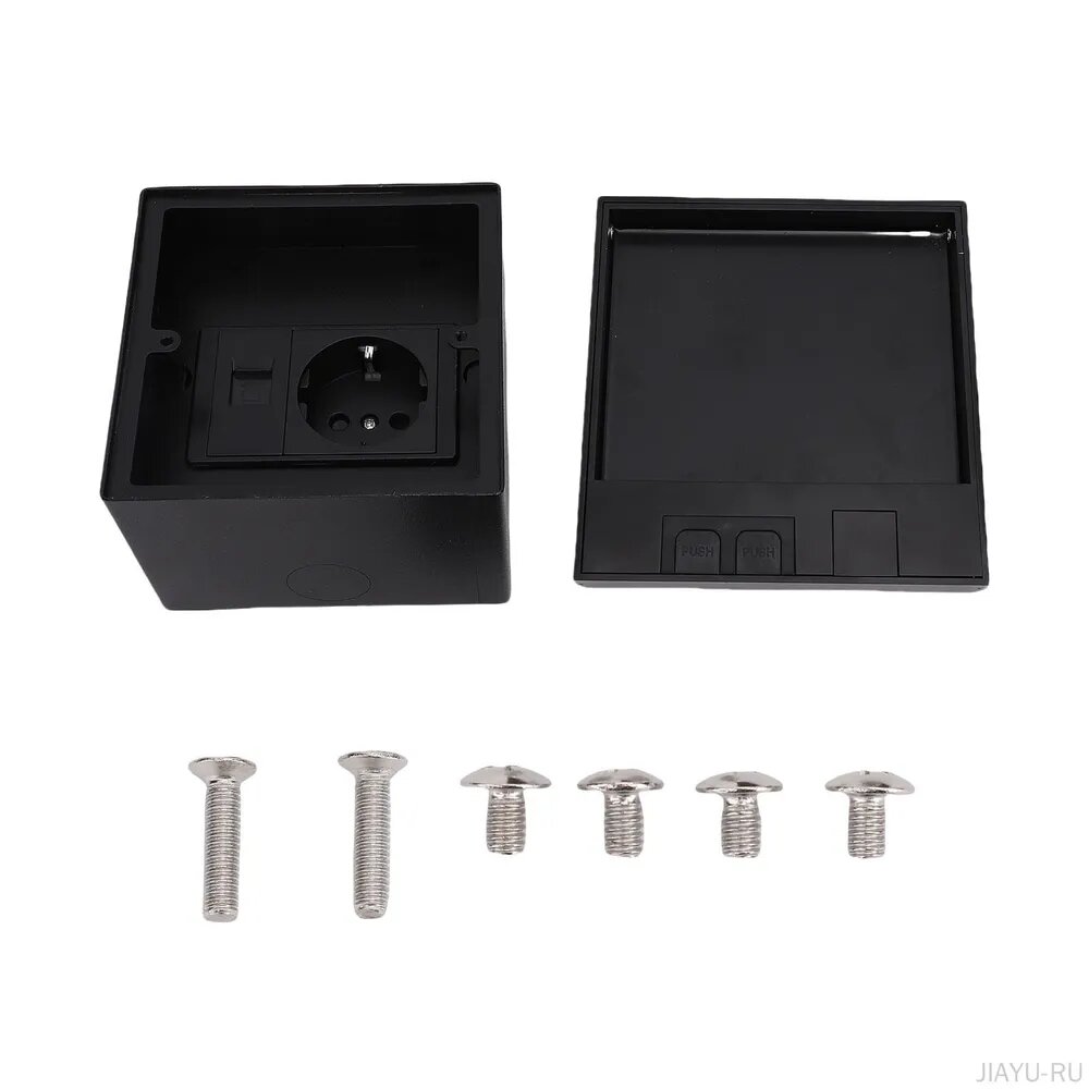Встраиваемая напольная розетка из нержавеющей стали с высокой мощностью, устойчивая к ударам, обеспечивающая эффективную защиту от воды и пыли, подходит для офиса, дома или гостиницы