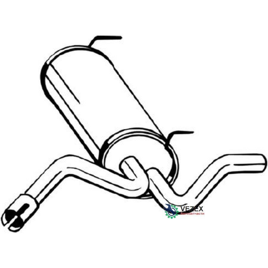 BOSAL 128-021 Глушитель (задняя часть)