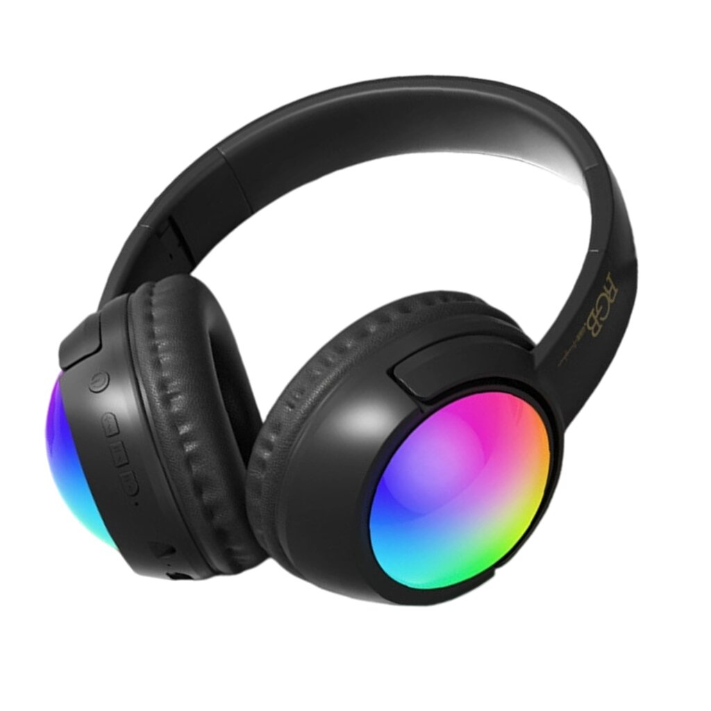 RGB-подсветка, высококачественное шумоподавление, проводная/беспроводная Bluetooth-гарнитура — черная