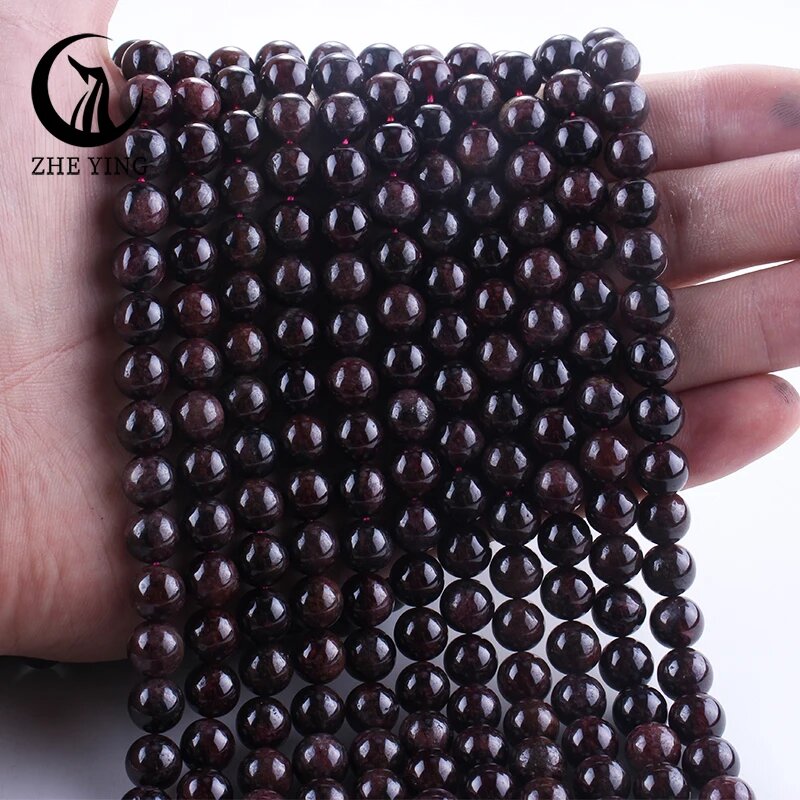 Натуральные бусины цитрин 6-10 мм 6-6.5mm(58-60pcs), 105. garnet L.1