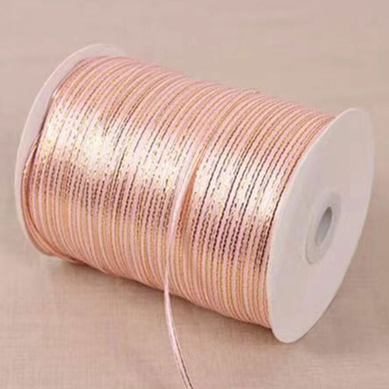 3 мм сатиновая лента с золотым краем, ярко-красная, двойная золотая лента, золотисто-коричневая лента с золотым краем, 0,3 см сатиновая лента с золотым краем