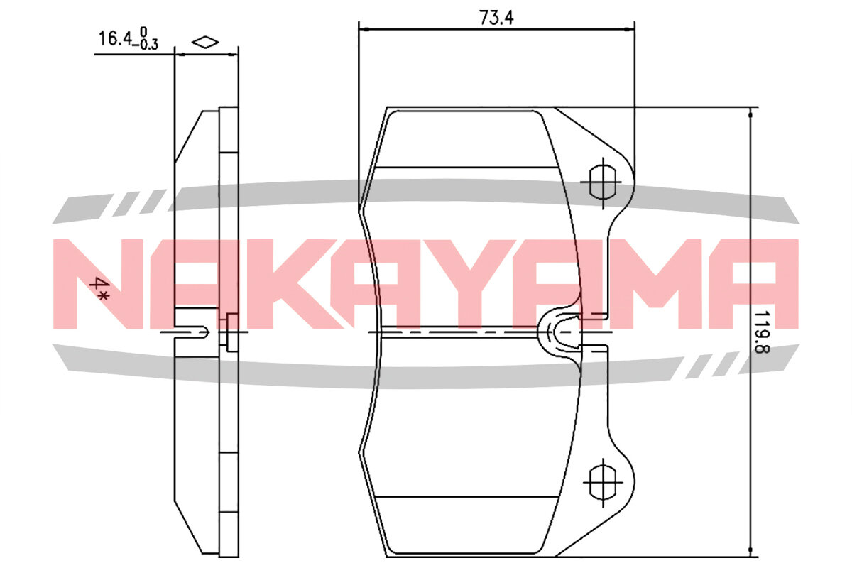 Колодки тормозные дисковые передние BMW 5 92-95,