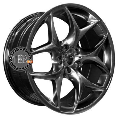 Диск автомобильный литой PDW 5501 20x9.5 5x120 et40 dia74.1 Hyper Black