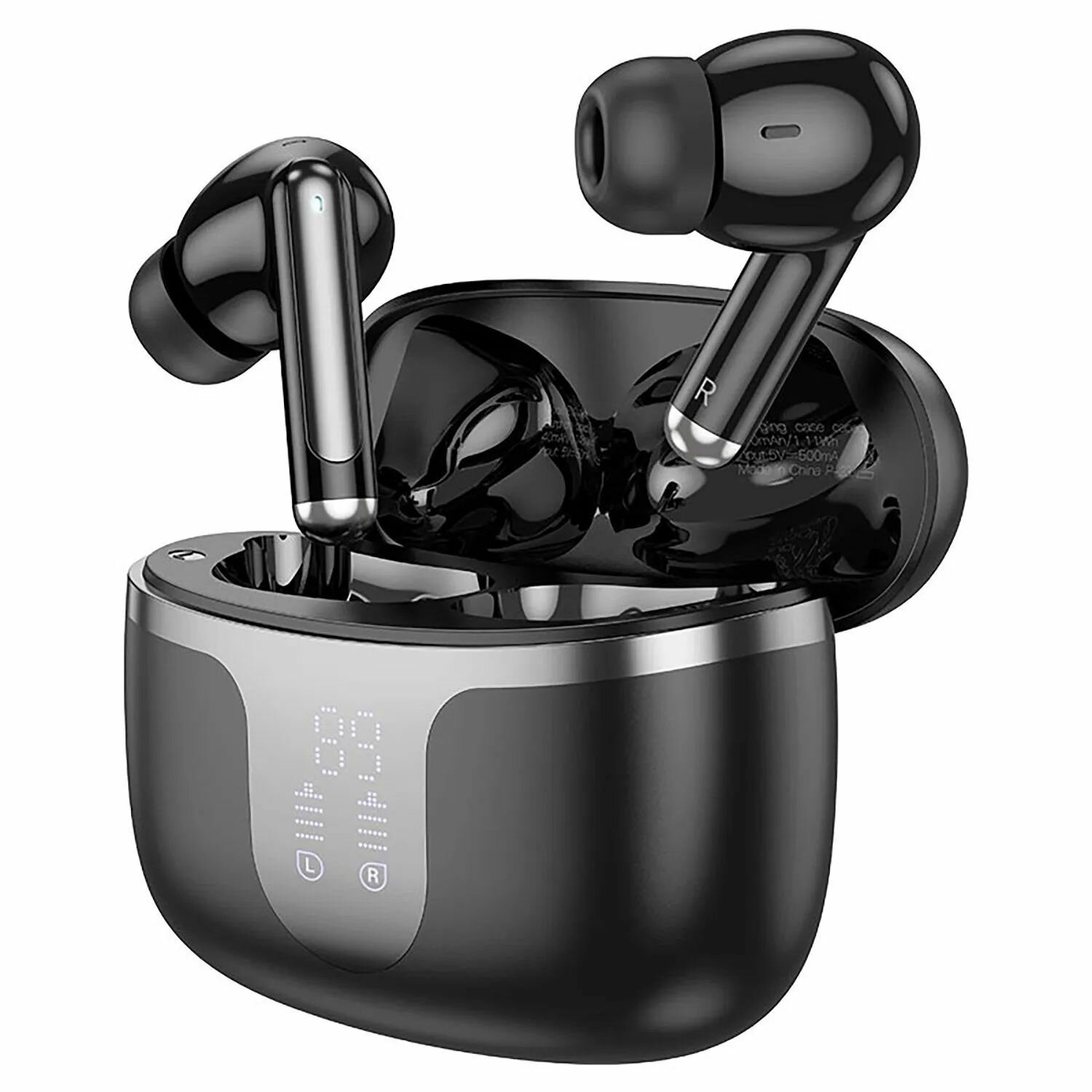 Наушники Hoco TWS EQ10 plus, с микрофоном, шумоподавлением, чёрные