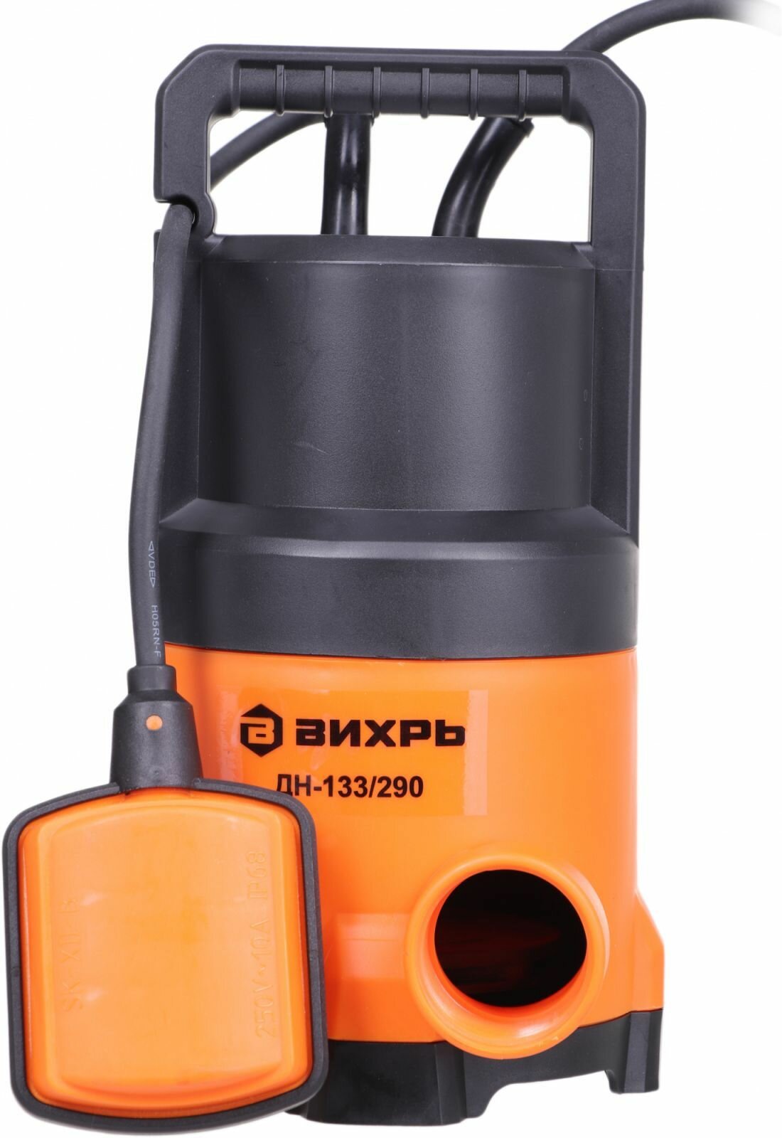 Насос дренажный Вихрь ДН-133/290 300 Вт, 7980л/час, погружной (900/68/2/18)