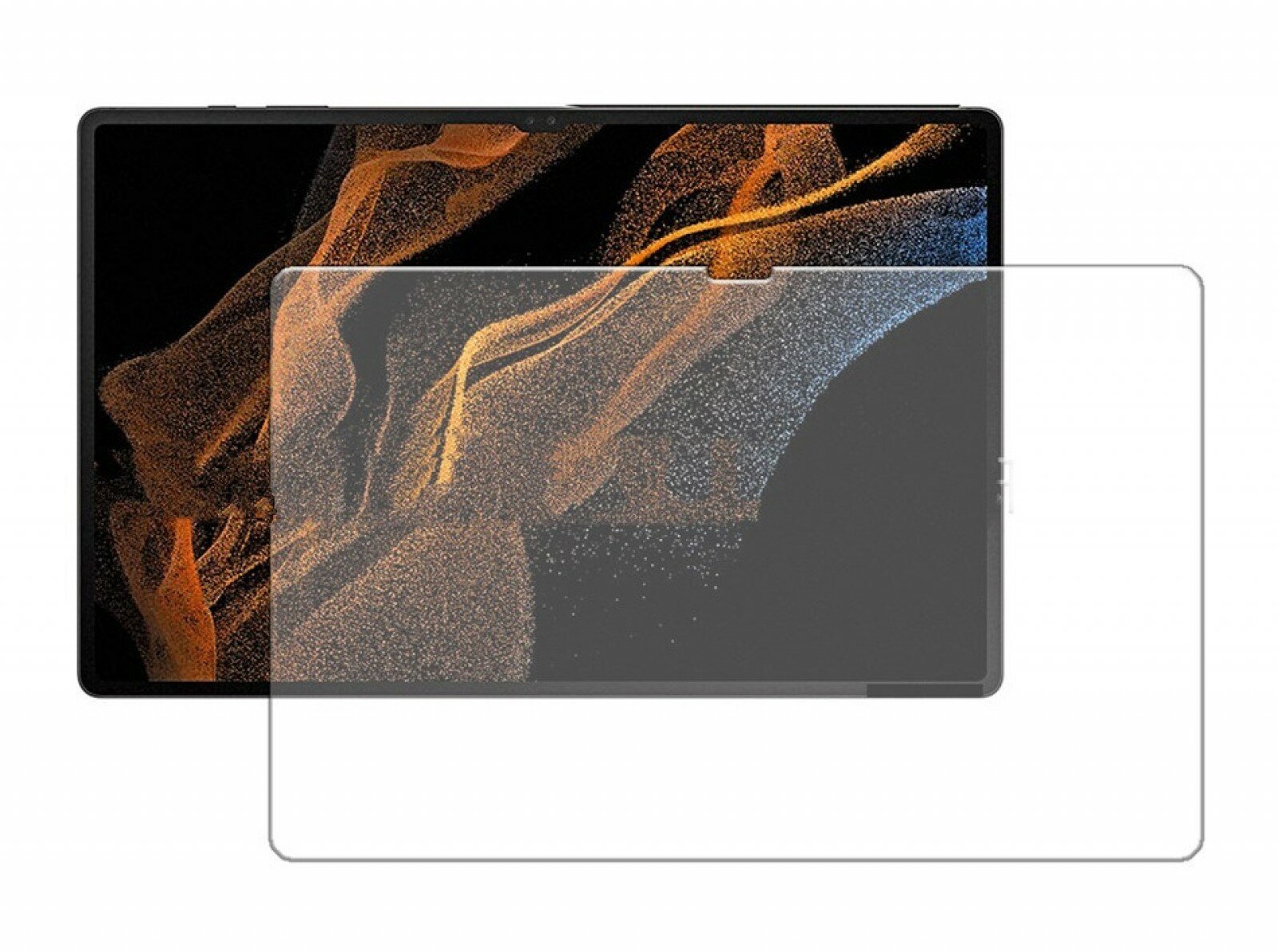 Защитное закалённое противоударное стекло MyPads Forti Glass для Samsung Galaxy Tab S8 Ultra 14.6"
