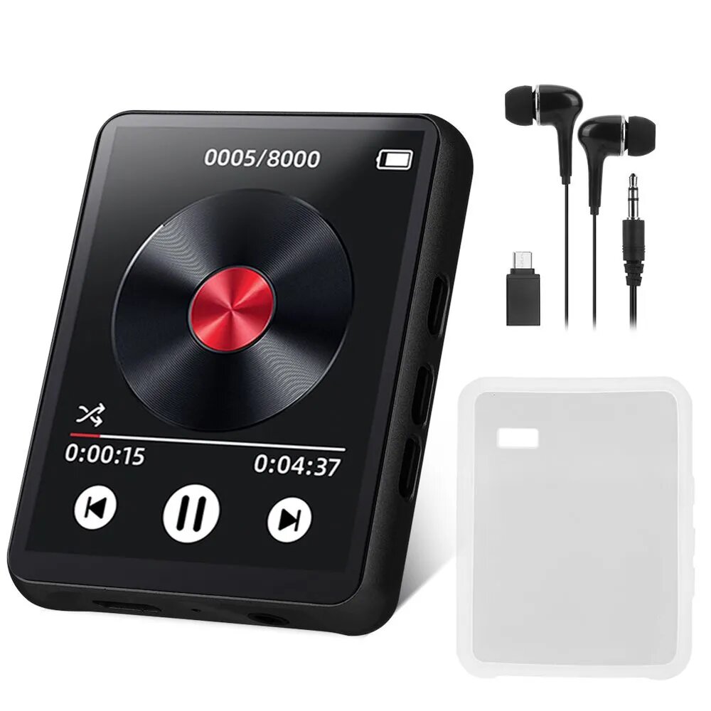 MP3-плеер 128 ГБ черный с Bluetooth, экраном и поддержкой microSD