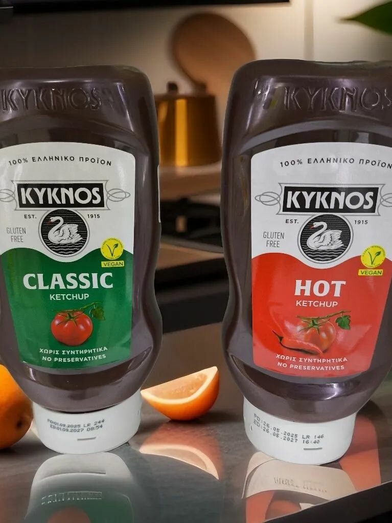 Подарочный набор томатных греческих Кетчупов Kyknos, 2 шт