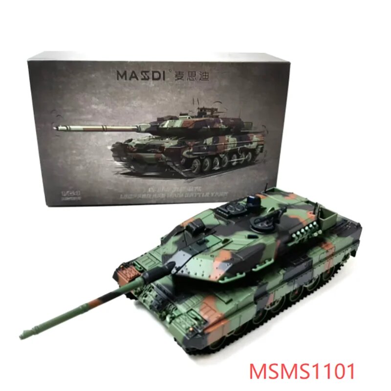 MASSDI Леопард 2A6, модель танка 1:64, цвет MS1101