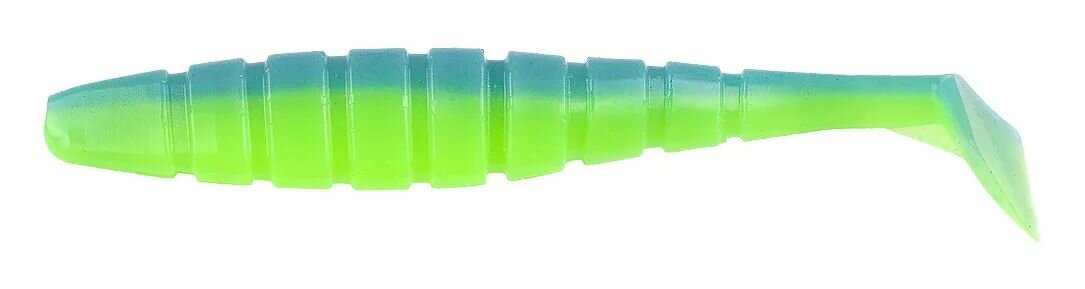 Приманка мягкая силиконовая рыболовная, виброхвост Frapp Flint 4" #PAL03 (6 шт/уп)