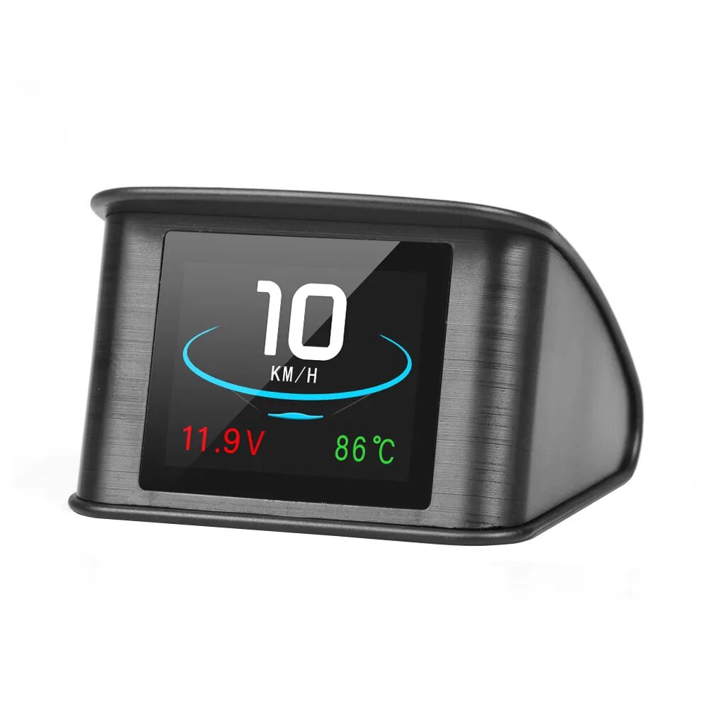 OBD Smart Digital Meter Head Up Display P10 10KM/H 11.9V 86°C